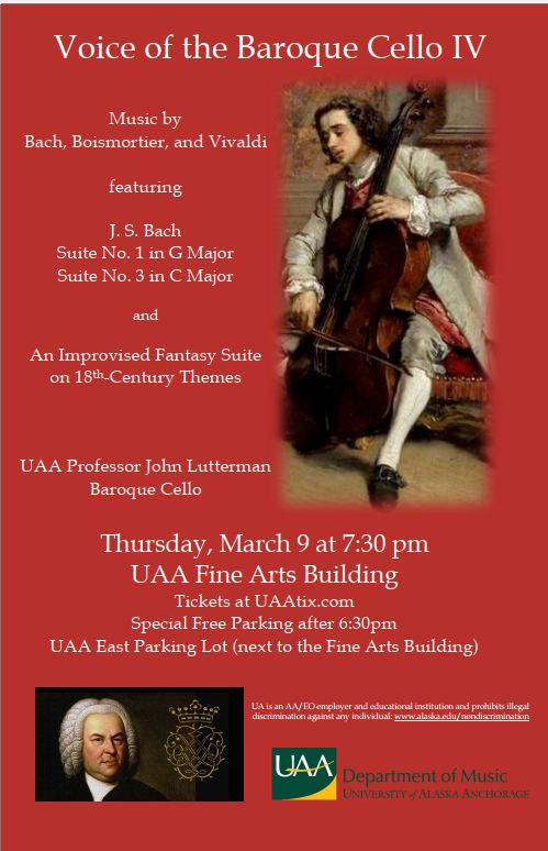 Baroque Cello Concert $10-$20